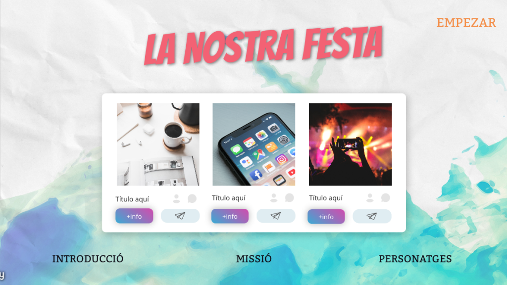 NUESTRA FIESTA!! Storyboard y Storytelling – Glòria Sánchez