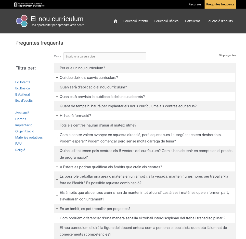 Web del nou currículum – XAVIER MELER
